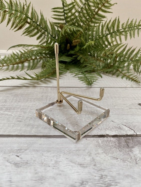 Gold Mineral and Crystal Display Stands - The Mineral Stand ...